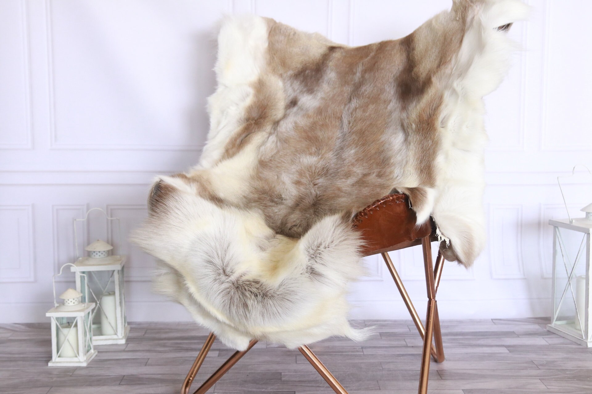 Reindeer Hide | Reindeer Rug | Reindeer Skin | Throw XL LARGE ...