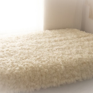 Exclusive Genuine Unique WOVEN Lamb Sheepskin, Lambskin Rug, Pelt ...