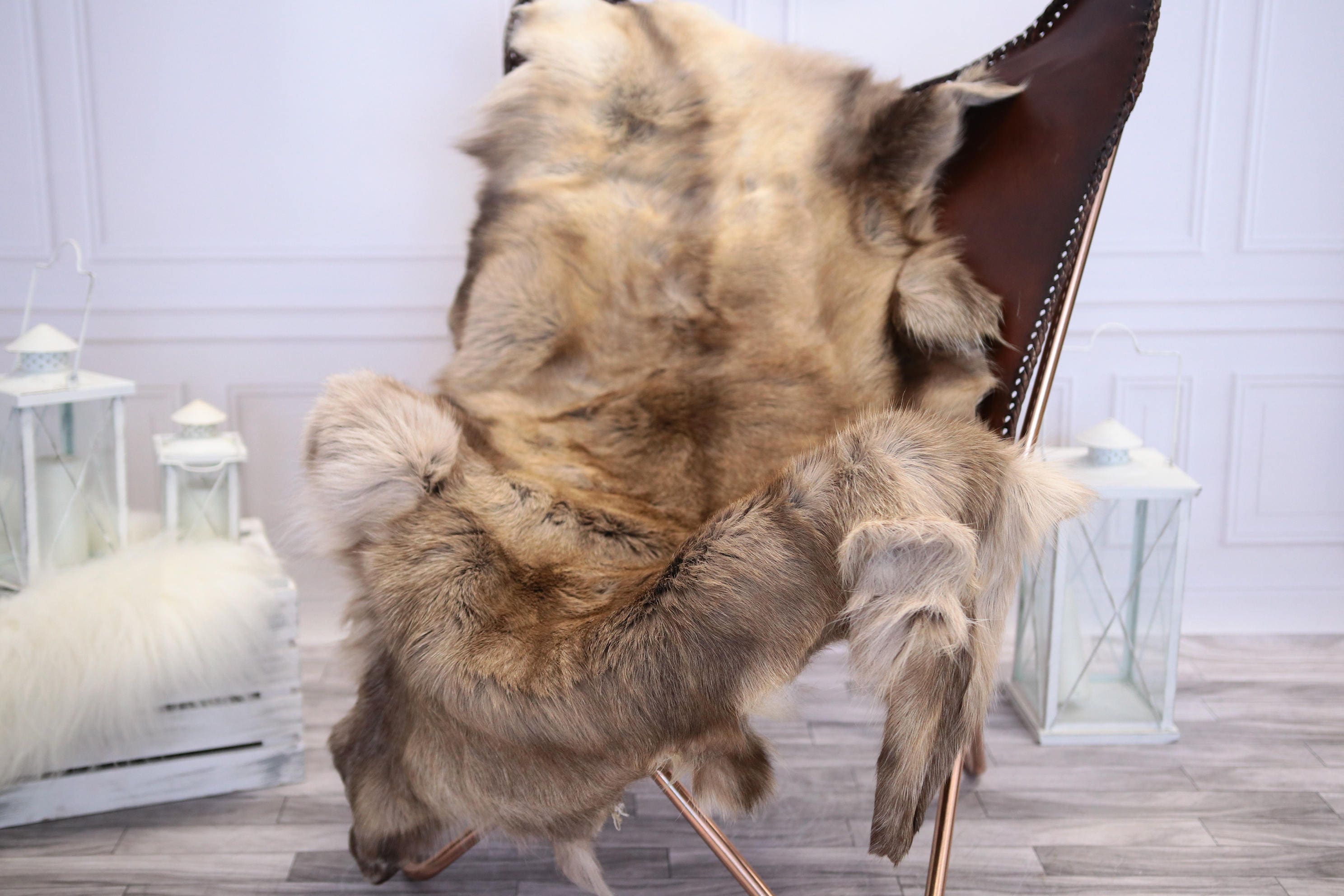 Reindeer Hide | Reindeer Rug | Reindeer Skin | Throw XL GIANT ...