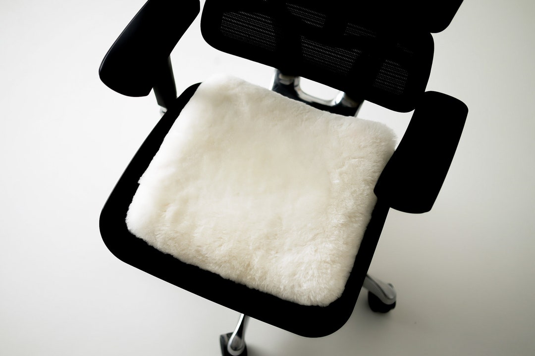 Stool Cover Sheepskin Stool Cover Chairl Cover Furry Stool Scandinavian ...