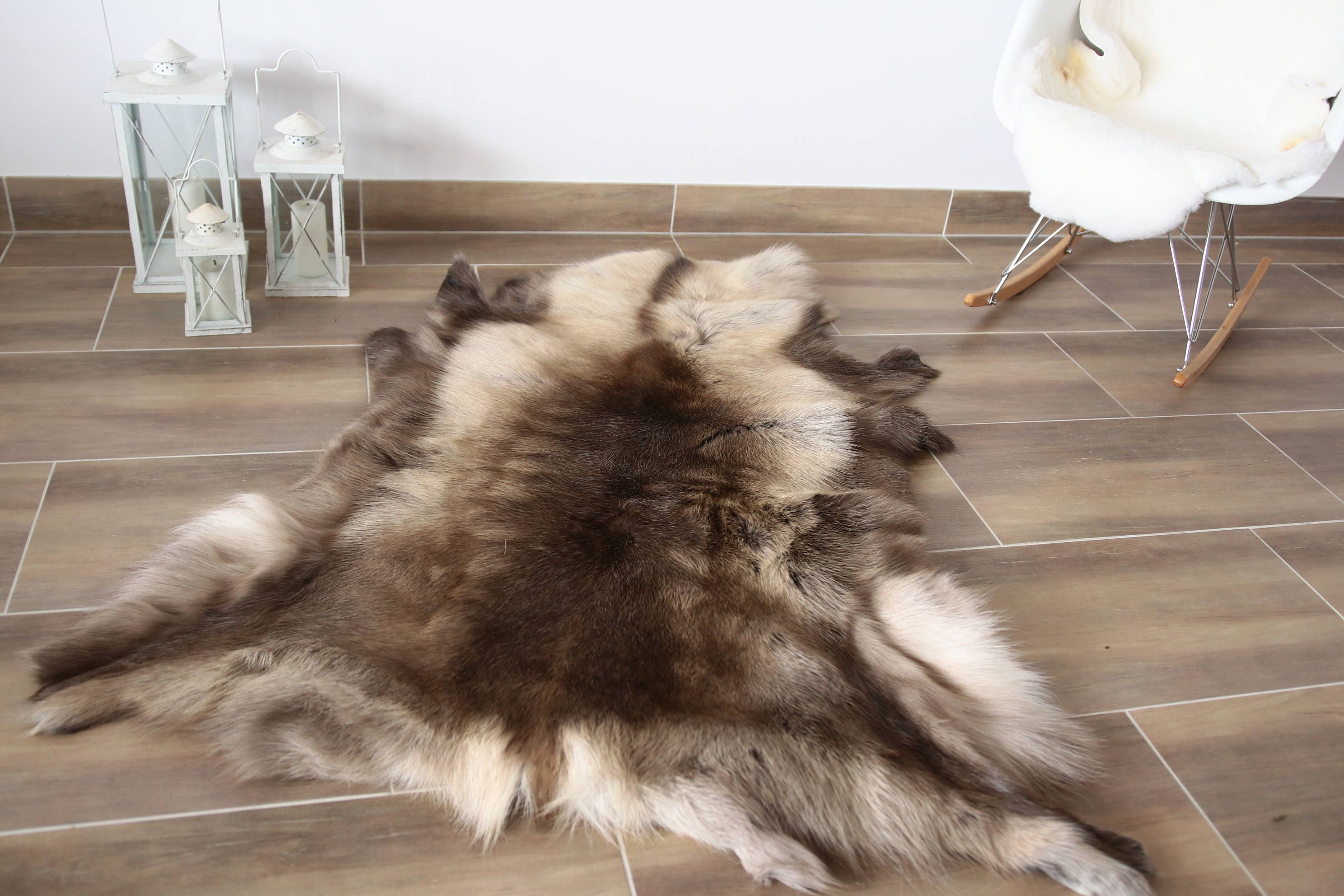 Reindeer Hide | Reindeer Rug | Reindeer Skin | XXL EXTRA LARGE | Throw ...
