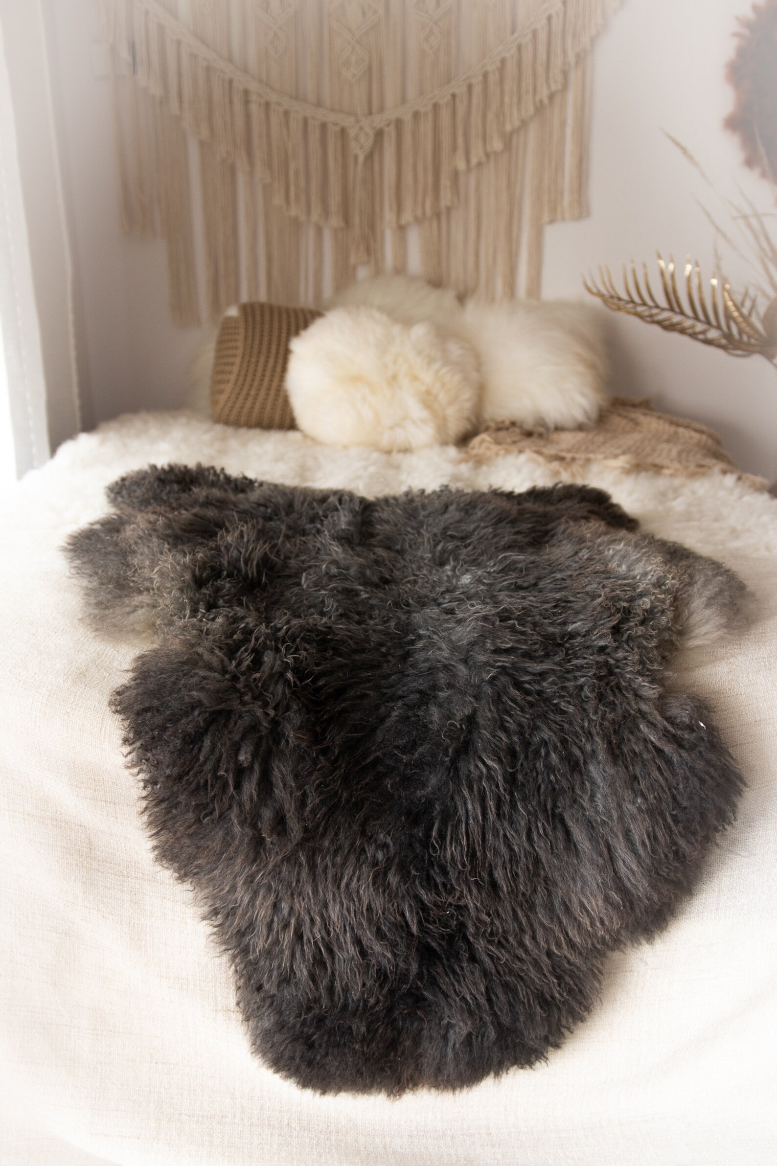 Real Sheepskin Rug Genuine Rare Gotland Sheepskin Rus Curly - Etsy