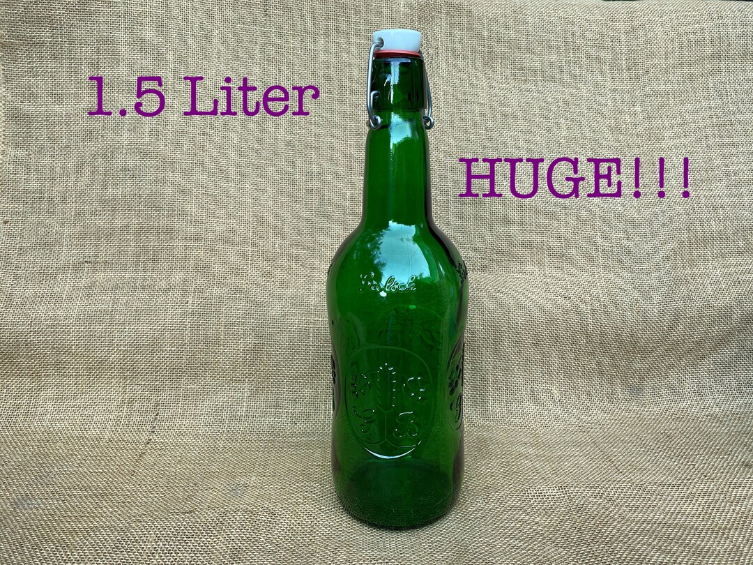 HUGE 1.5 Liter Grolsch Flip-top Green Bottle 102335078 - Etsy
