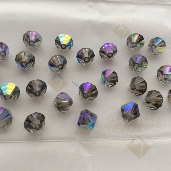 Black Bicone 6mm Beads - Etsy