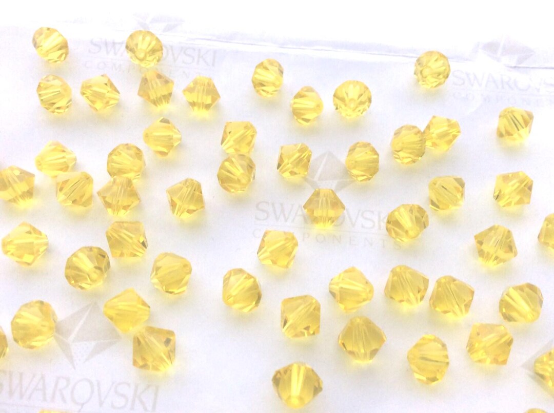 Swarovski #5301 Crystal Citrine Bicone Faceted Beads 4mm 5mm 6mm 8mm - Etsy