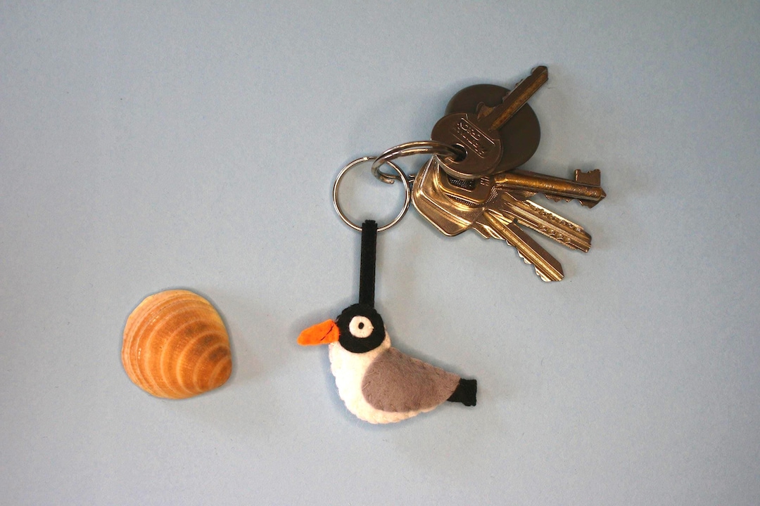 Felt Seagull Key Ring, Seabird Bag Charm - Etsy