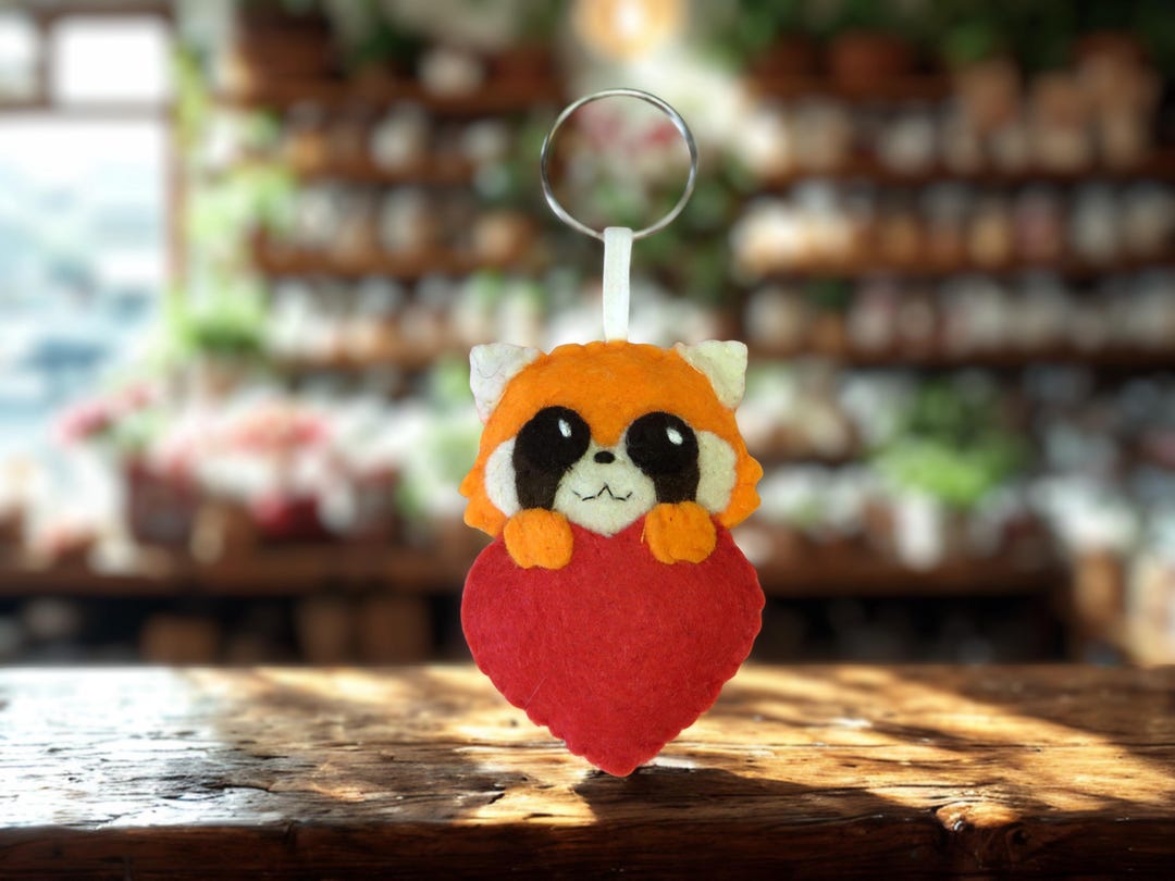 Red Panda Keychain, Customizable Bag Charm Plush - Etsy