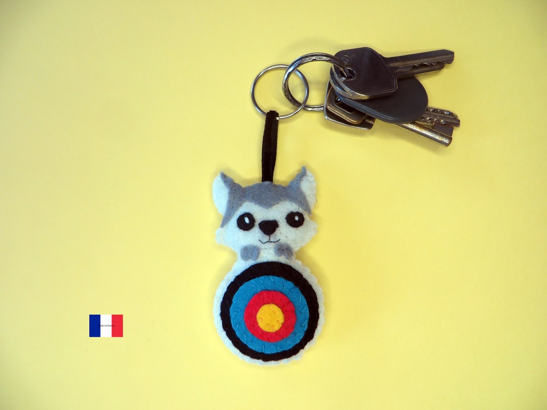 Wolf Archery Keychain, Archery Gift - Etsy