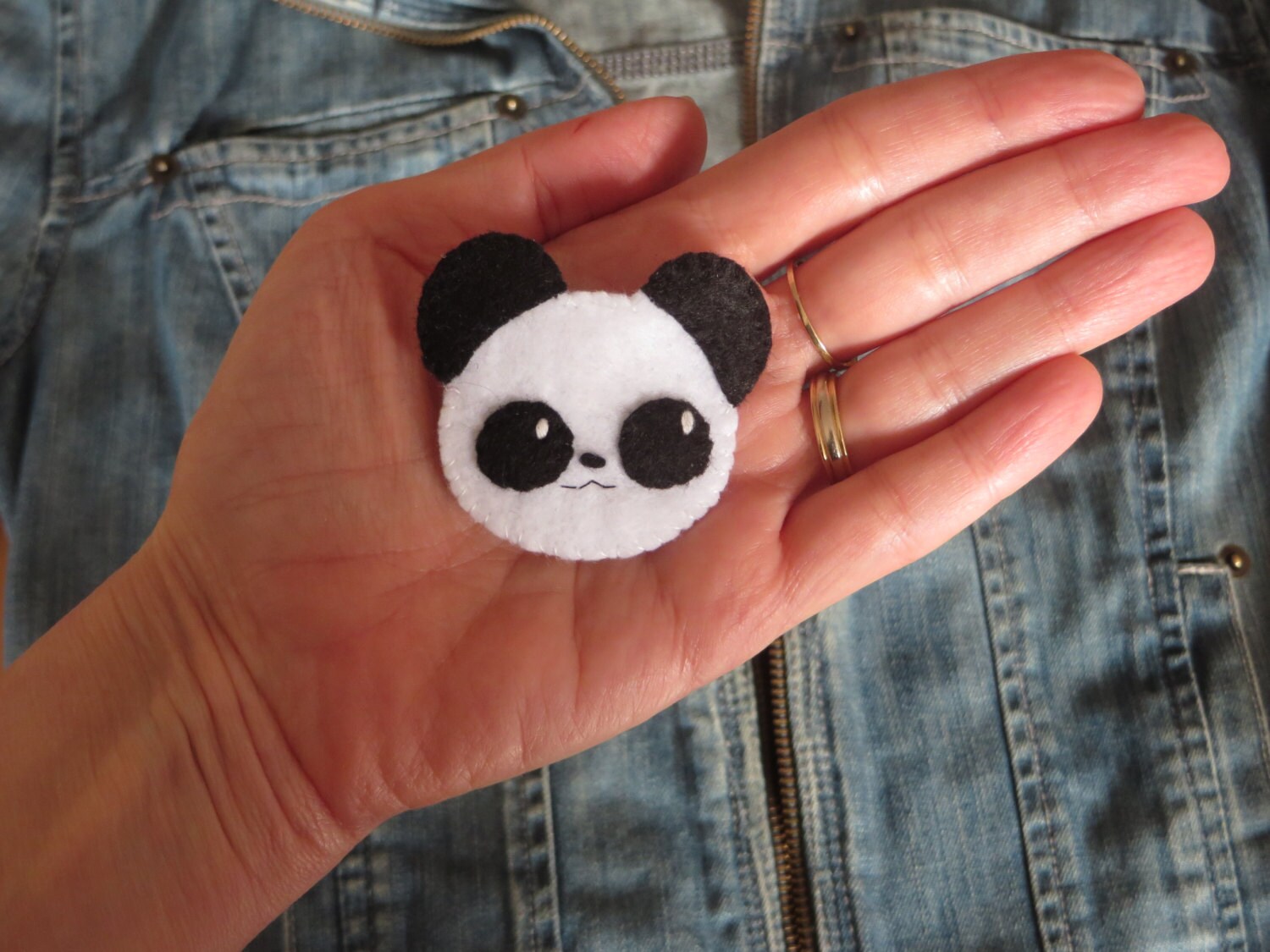 Felt Brooch Kawaii Panda Small Gift for Kids Cute Animal - Etsy Canada