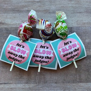 INSTANT DOWNLOAD Dance Blow Pops Competition Cheer Printables Tags ...