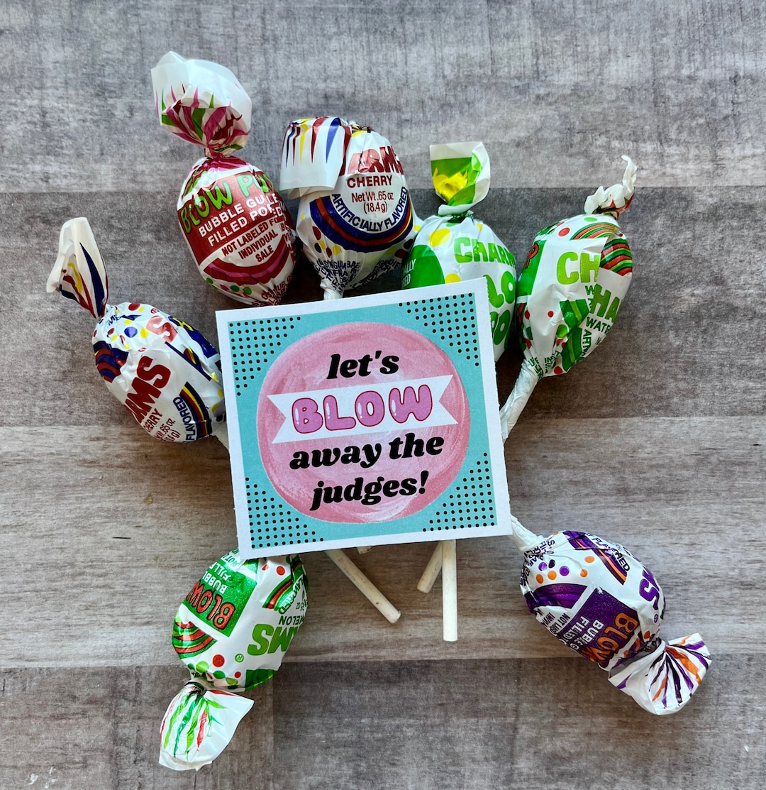 INSTANT DOWNLOAD Dance Blow Pops Competition Cheer Printables Tags ...