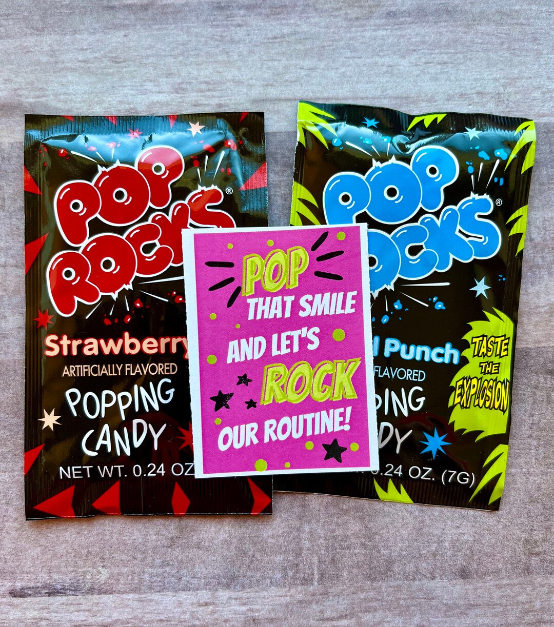 INSTANT DOWNLOAD Dance Cheer Competition Pop Rocks Printables Tags Rock ...