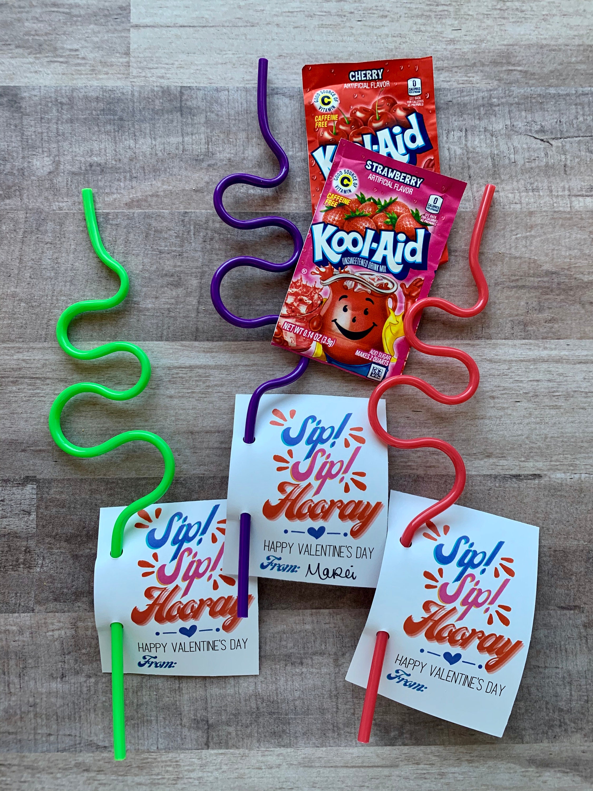 INSTANT DOWNLOAD Crazy Straw Classroom Valentine Cards Kool | Etsy