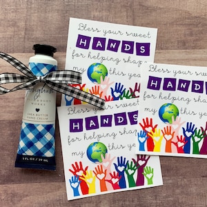 INSTANT DOWNLOAD Teacher Appreciation Hands Printables Soap Thank You ...