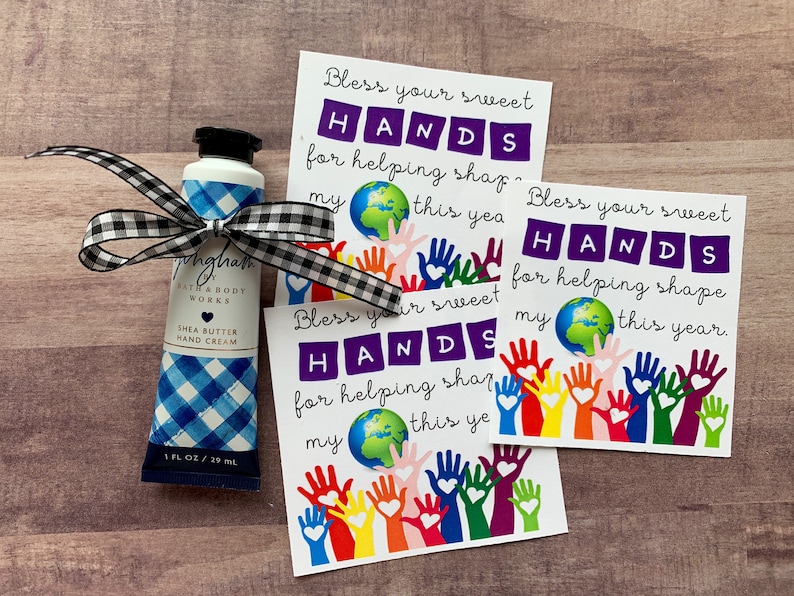 INSTANT DOWNLOAD Teacher Appreciation Hands Printables Soap Thank You ...