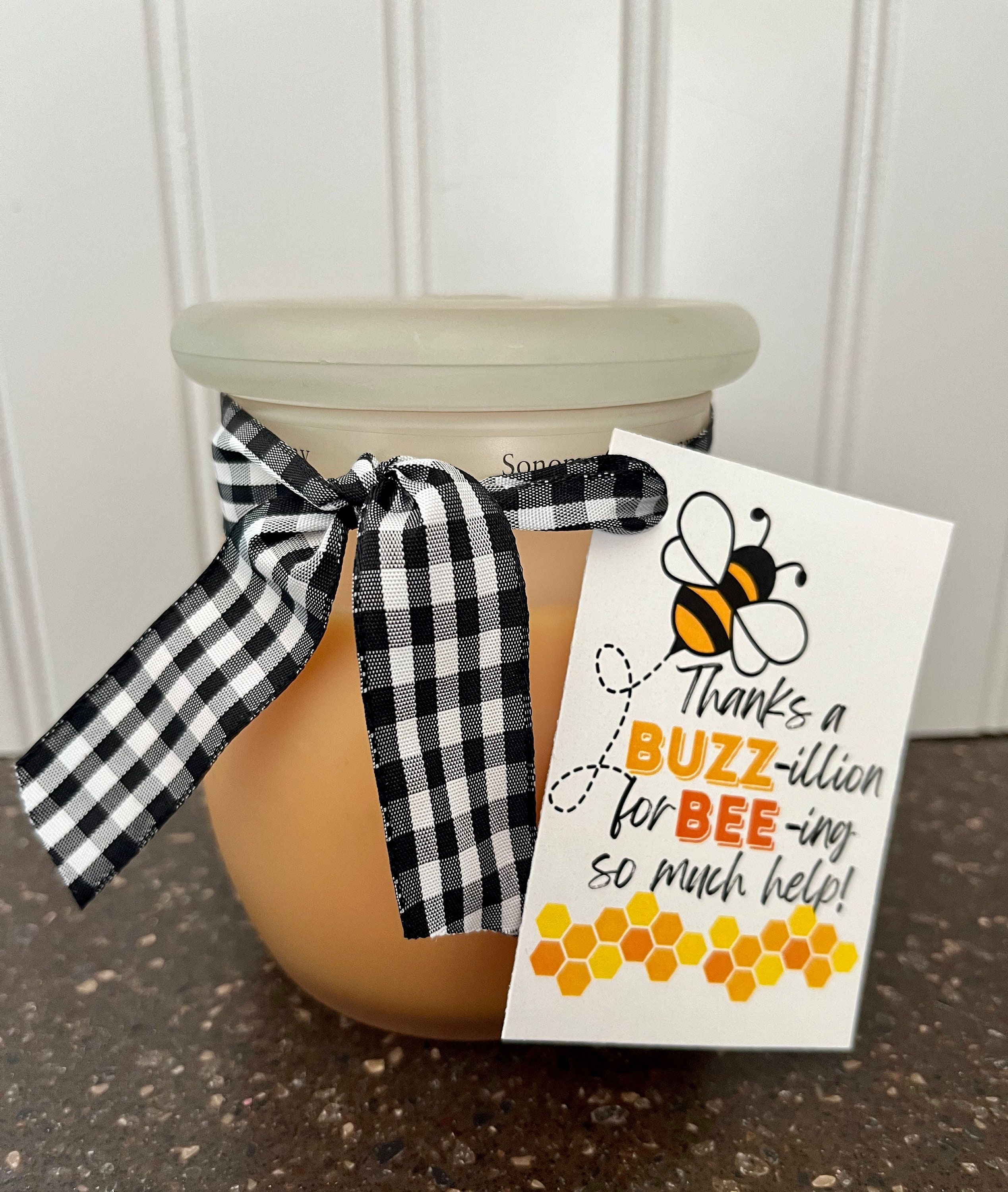 INSTANT DOWNLOAD Bee Tags Thanks Appreciation Printables Gifts Treats ...