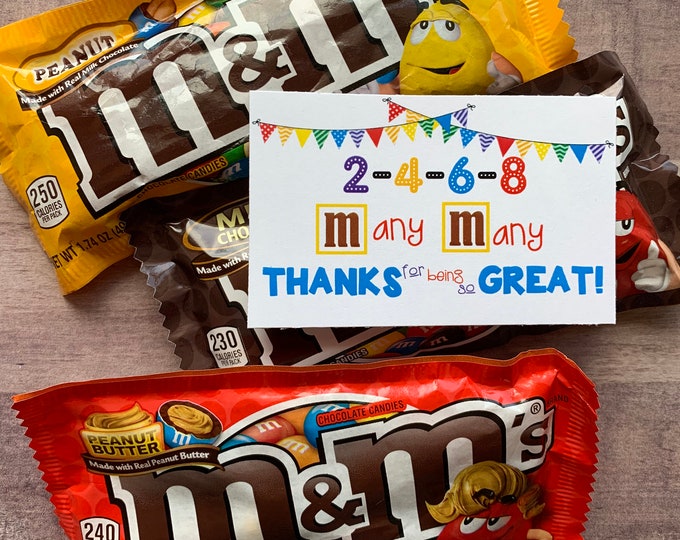 INSTANT DOWNLOAD Chocolate Hershey Bar Thanks Appreciation Printables ...