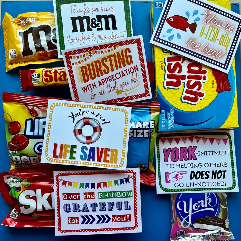 Candy Sayings Thank You - Etsy