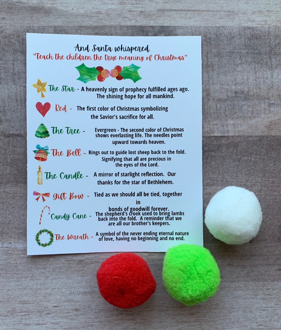 INSTANT DOWNLOAD True Meaning of Christmas Cards Printables - Etsy