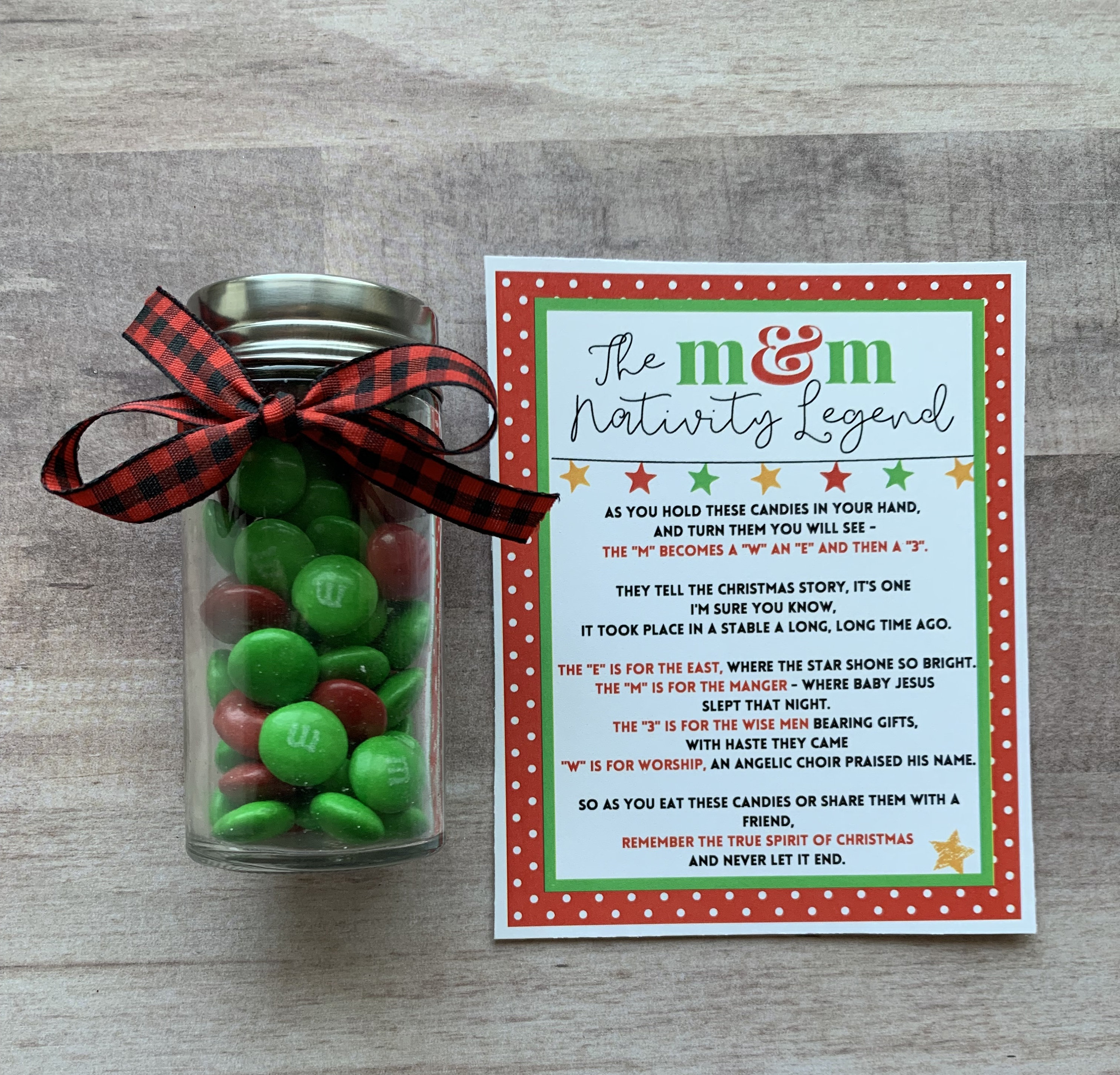 INSTANT DOWNLOAD M&M Nativity Legend Christmas Printables Tags - Etsy
