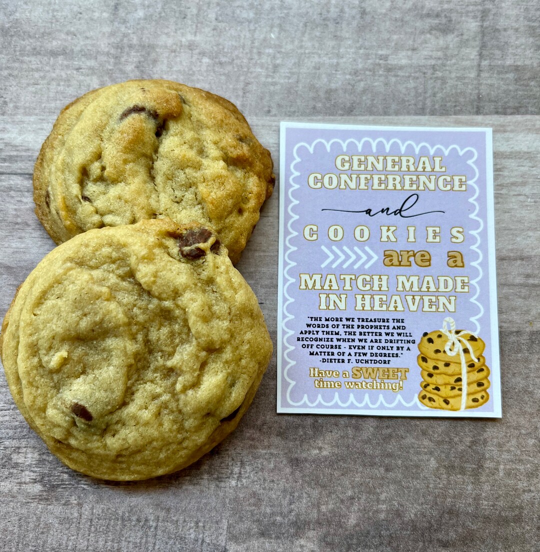 INSTANT DOWNLOAD General Conference Printable Tags Cookies - Etsy