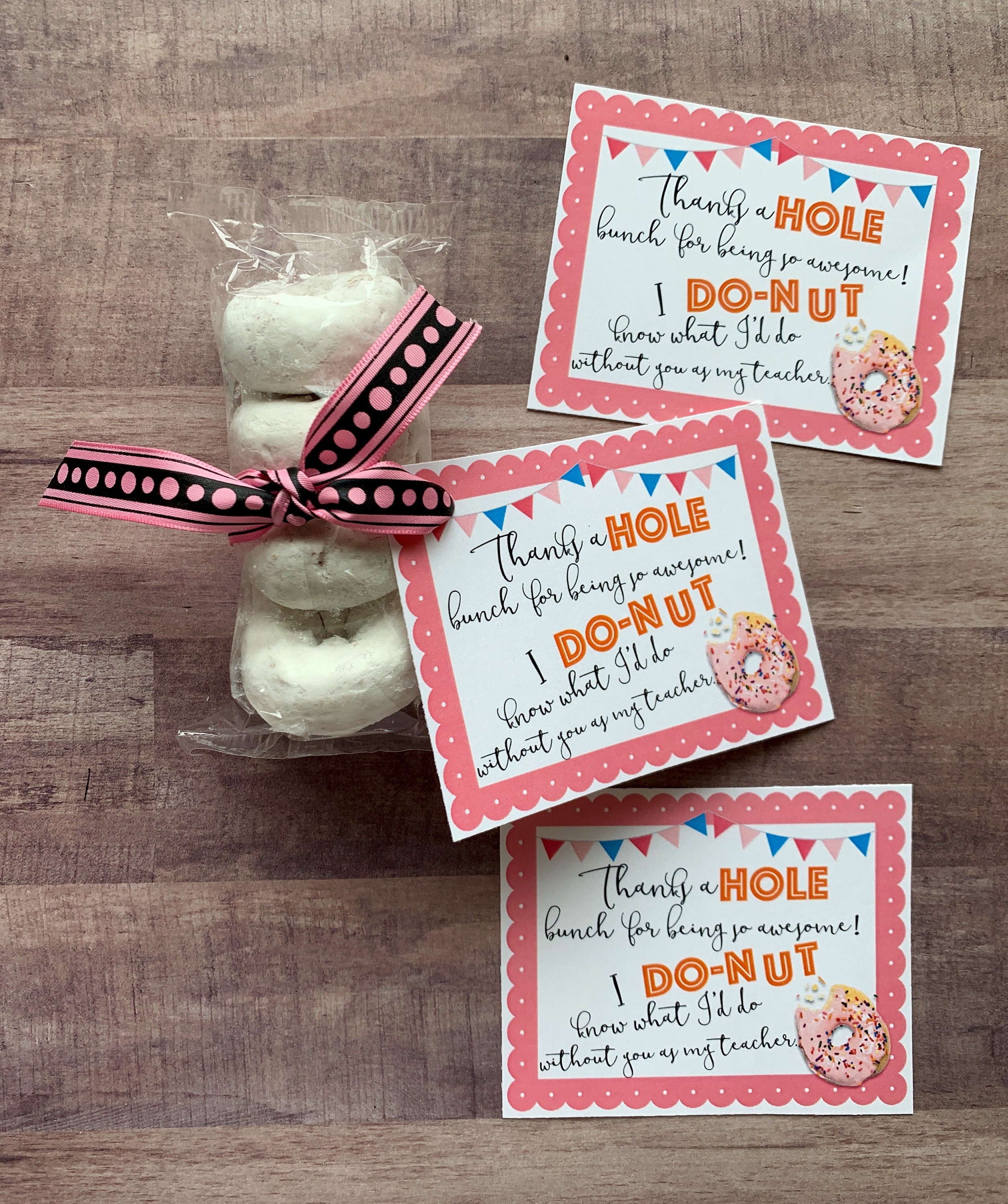 INSTANT DOWNLOAD Teacher Appreciation Donuts Printables Thank | Etsy