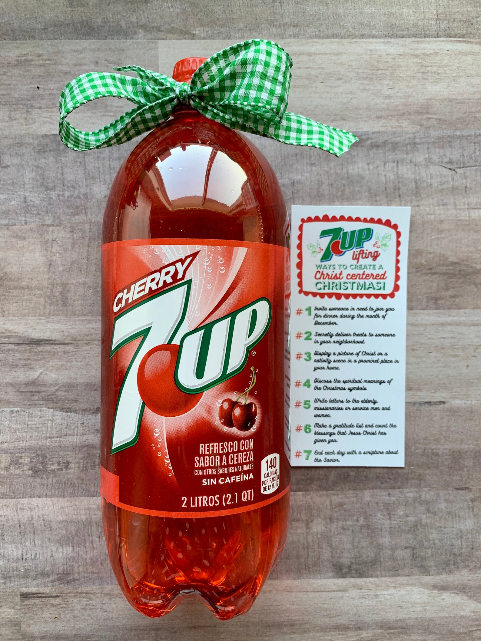 INSTANT DOWNLOAD 7 UP Christmas Printables Christ Centered Tags Acts of ...