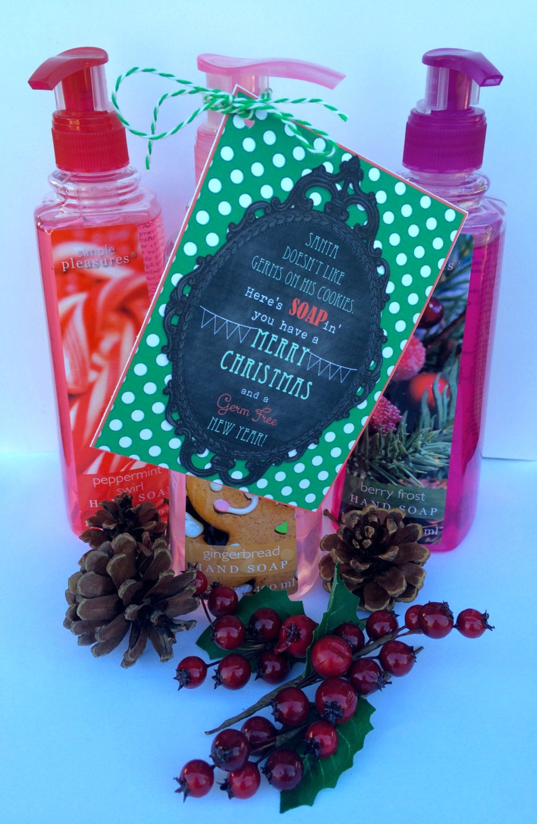 INSTANT DOWNLOAD Christmas Neighbor Gifts Hands Soap Clever Tags Treats ...