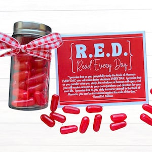 INSTANT DOWNLOAD RED Tags Read Every Day Book of Mormon Scriptures ...