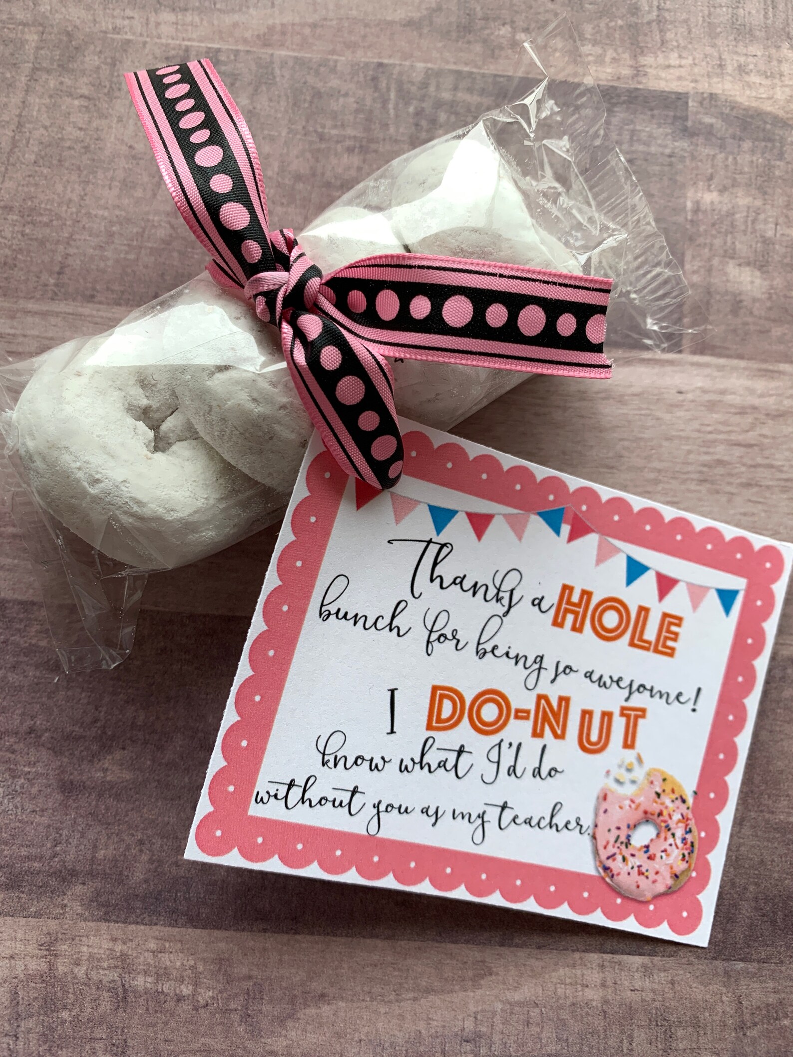 INSTANT DOWNLOAD Teacher Appreciation Donuts Printables Thank You ...