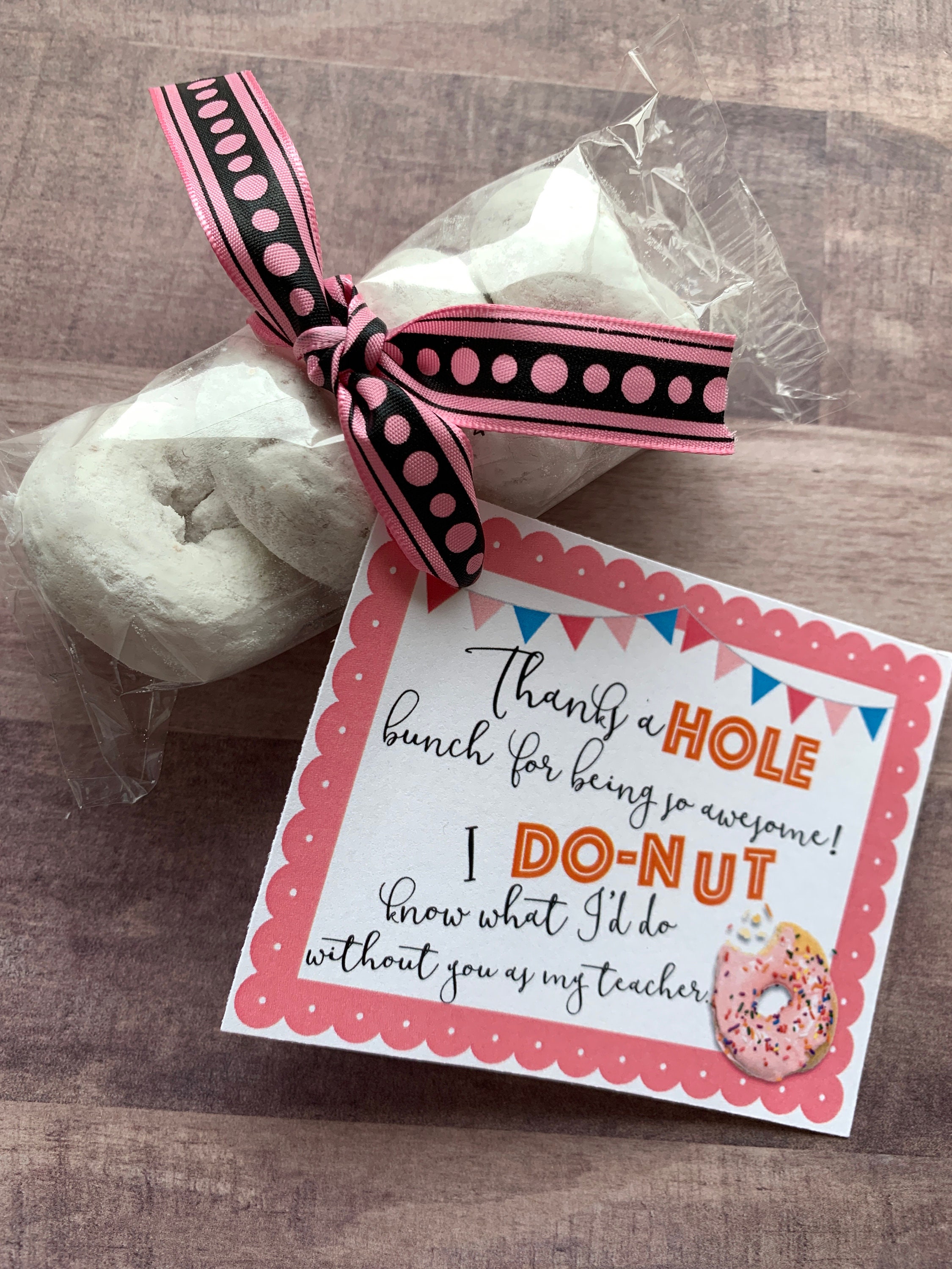 INSTANT DOWNLOAD Teacher Appreciation Donuts Printables Thank You ...