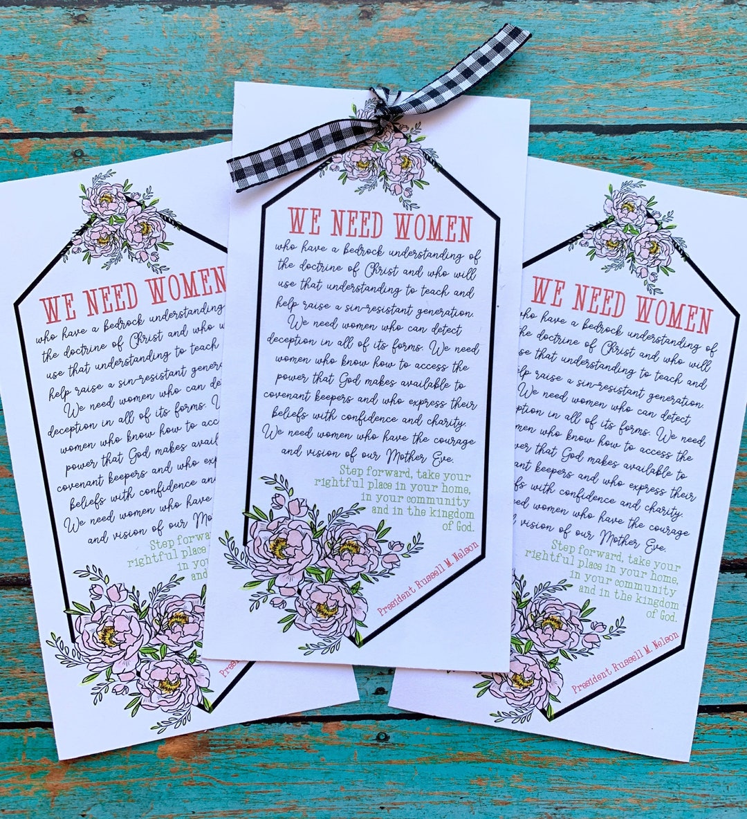 INSTANT DOWNLOAD Russell M Nelson We Need Women Ministering Relief ...