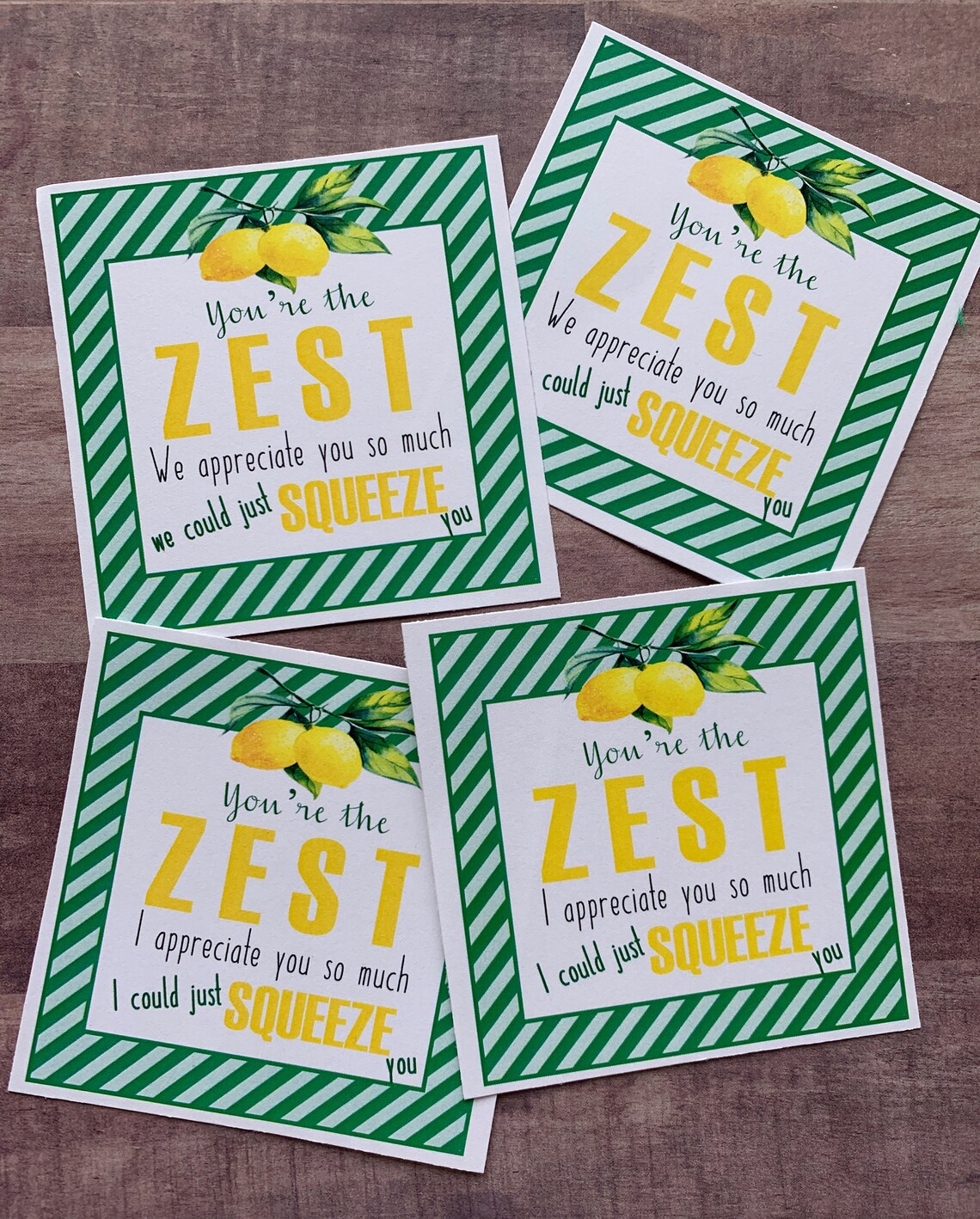 INSTANT DOWNLOAD Lemon Appreciation Printables Soap Thank You School ...