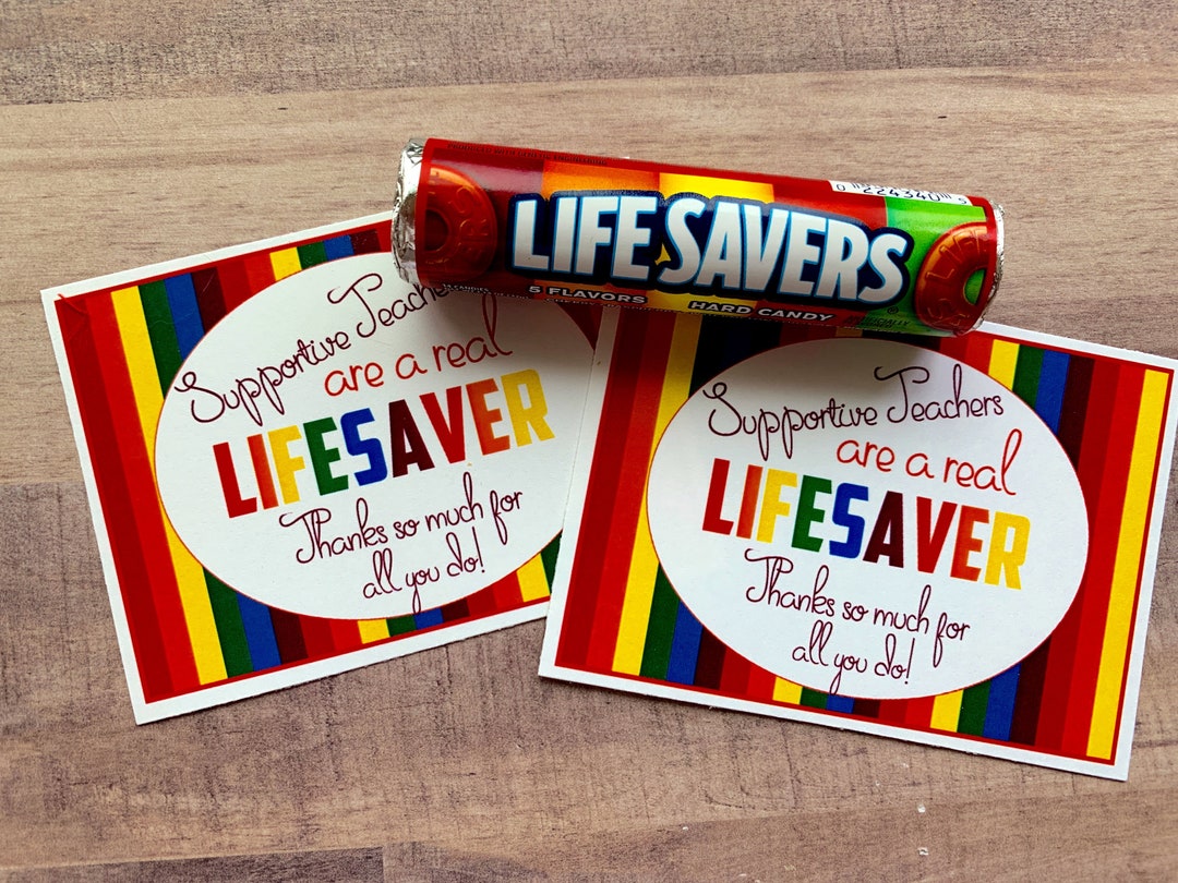 INSTANT DOWNLOAD Teacher Appreciation Lifesaver Printables Sweet Treats ...