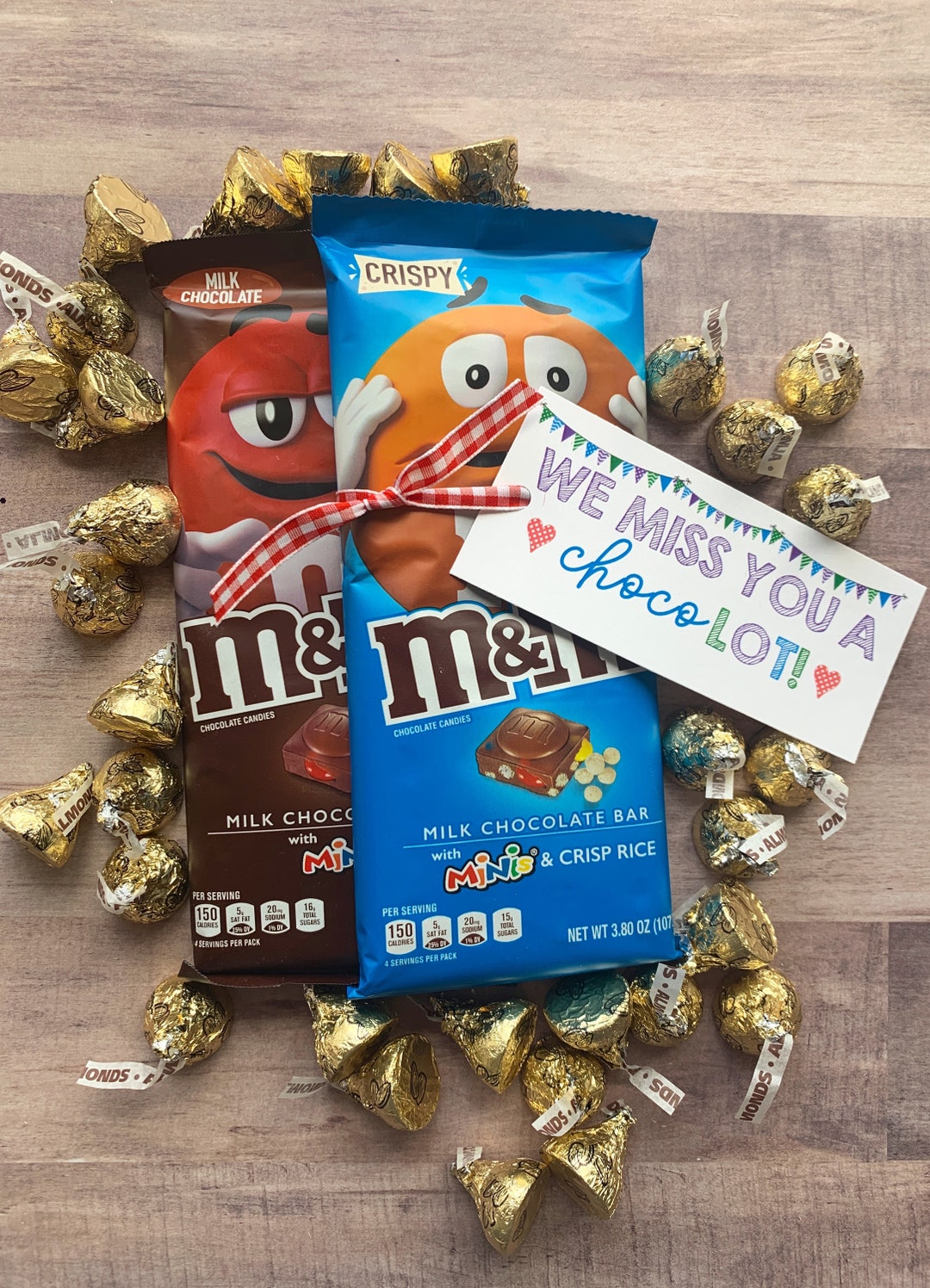 INSTANT DOWNLOAD Chocolate Hershey Bar Miss You Care Package Printables ...