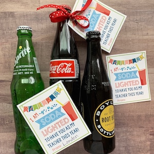 INSTANT DOWNLOAD Soda Teacher Appreciation Printables Thank You School ...