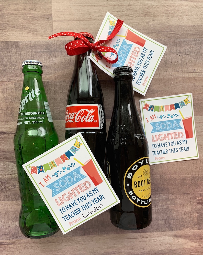INSTANT DOWNLOAD Soda Teacher Appreciation Printables Thank - Etsy