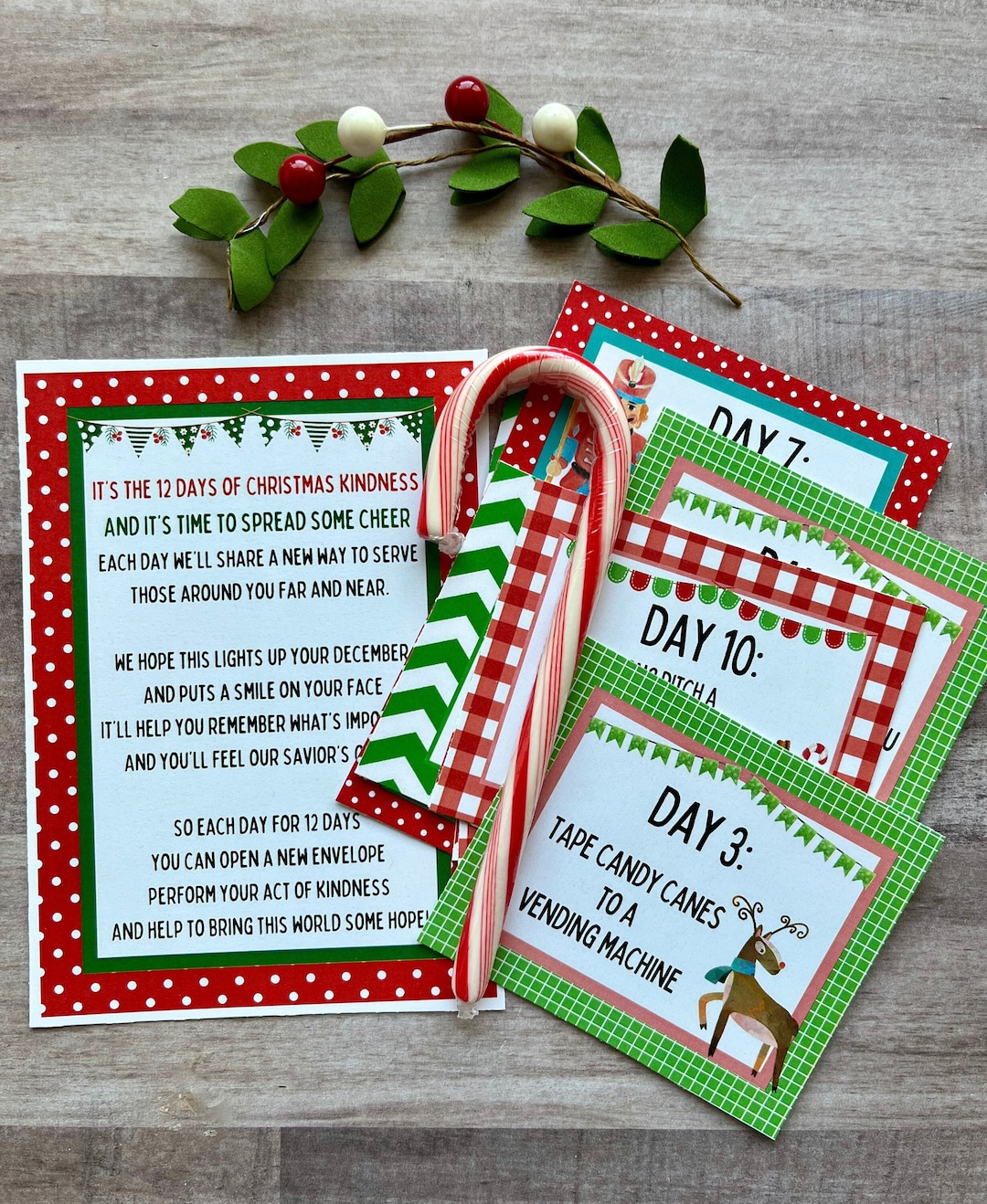 12 Days of Christmas Random Acts of Service INSTANT DOWNLOAD Kindness ...