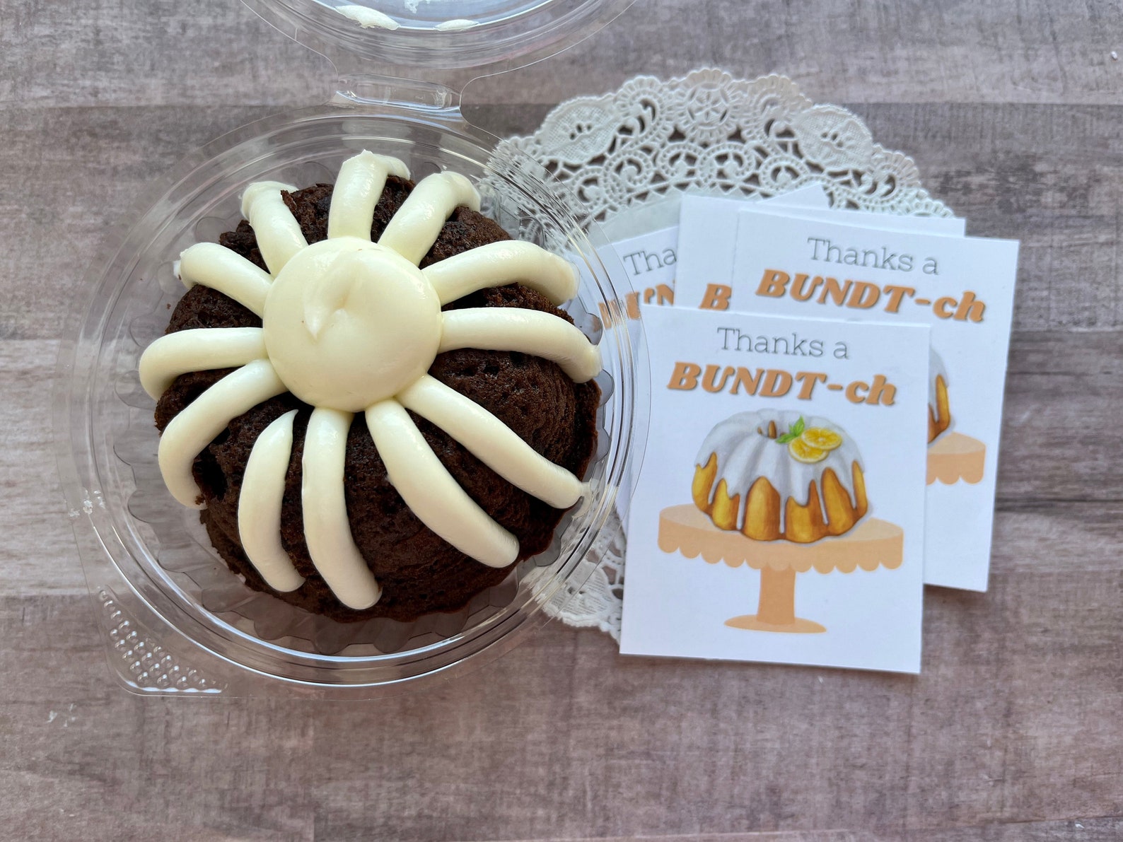INSTANT DOWNLOAD Bundt Cake Tags Thanks Appreciation - Etsy
