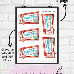 INSTANT DOWNLOAD Teacher Appreciation Printables Movie Thank You School ...