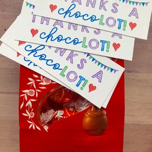 INSTANT DOWNLOAD Chocolate Hershey Bar Thanks Appreciation Printables ...