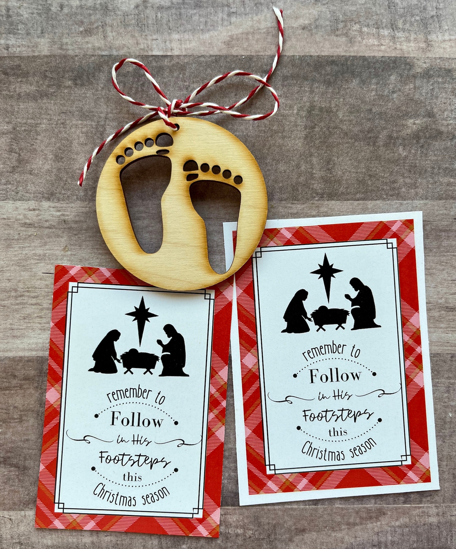INSTANT DOWNLOAD Follow in His Footsteps Tags Printables Socks - Etsy