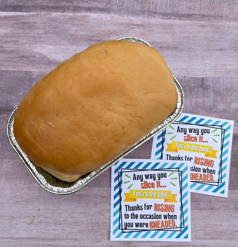 INSTANT DOWNLOAD Bread Tags Thanks Appreciation Printables - Etsy