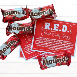 INSTANT DOWNLOAD RED Tags Read Every Day Book of Mormon Scriptures ...