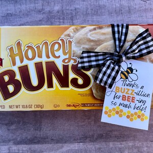 INSTANT DOWNLOAD Bee Tags Thanks Appreciation Printables Gifts Treats ...