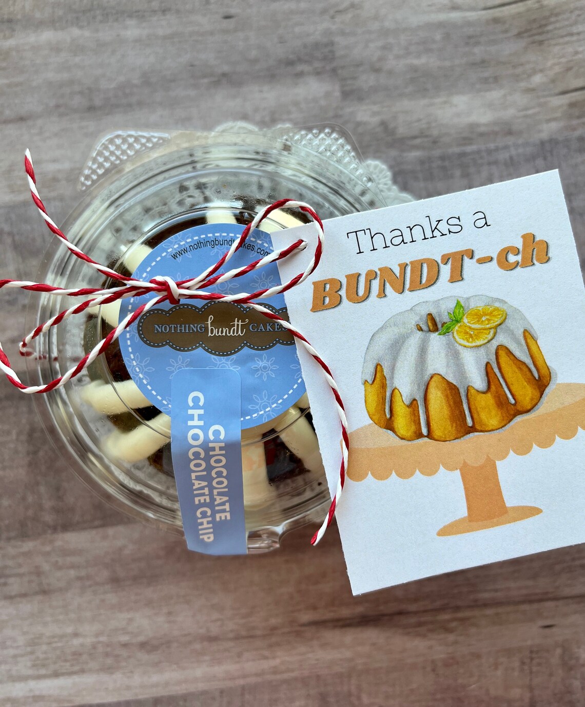 INSTANT DOWNLOAD Bundt Cake Tags Thanks Appreciation - Etsy