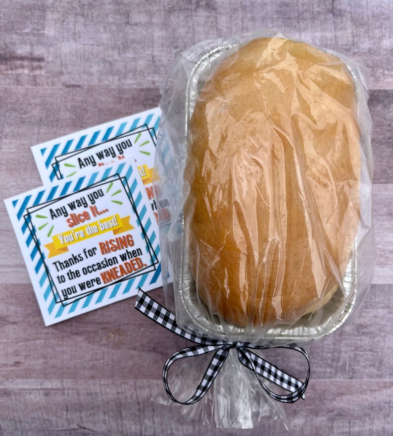 INSTANT DOWNLOAD Bread Tags Thanks Appreciation Printables - Etsy