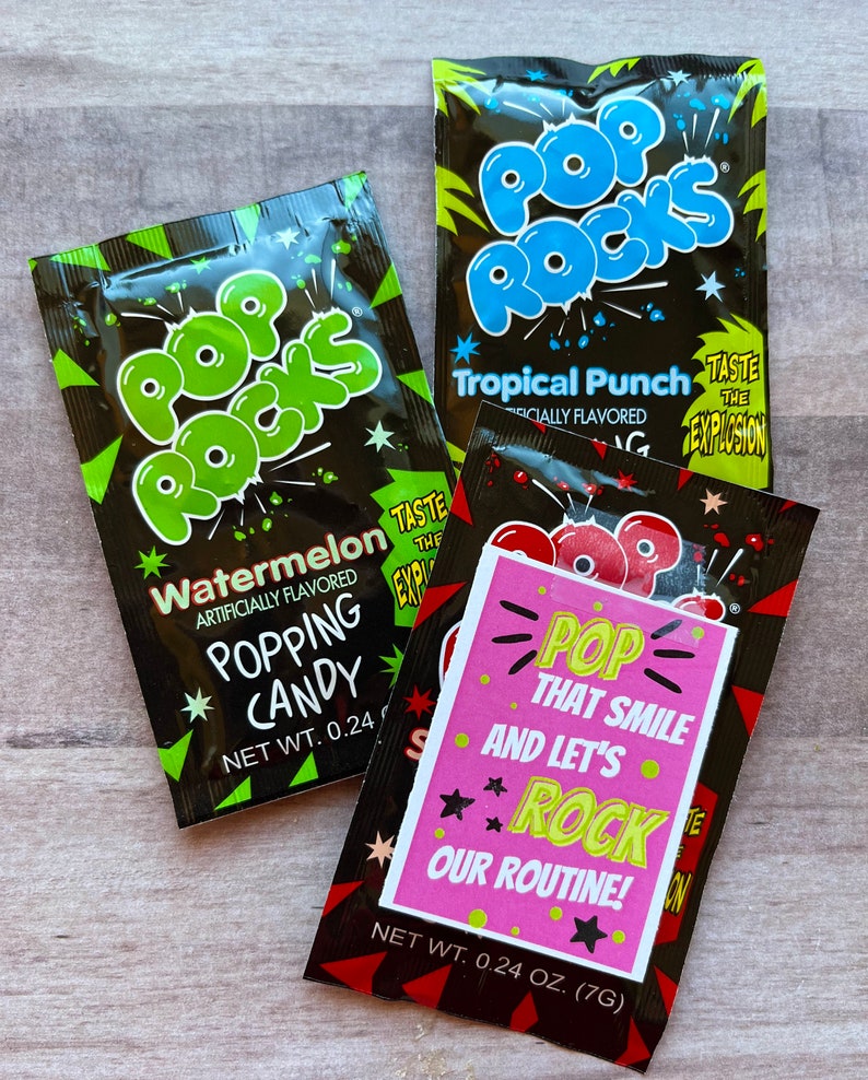 INSTANT DOWNLOAD Dance Cheer Competition Pop Rocks Printables - Etsy