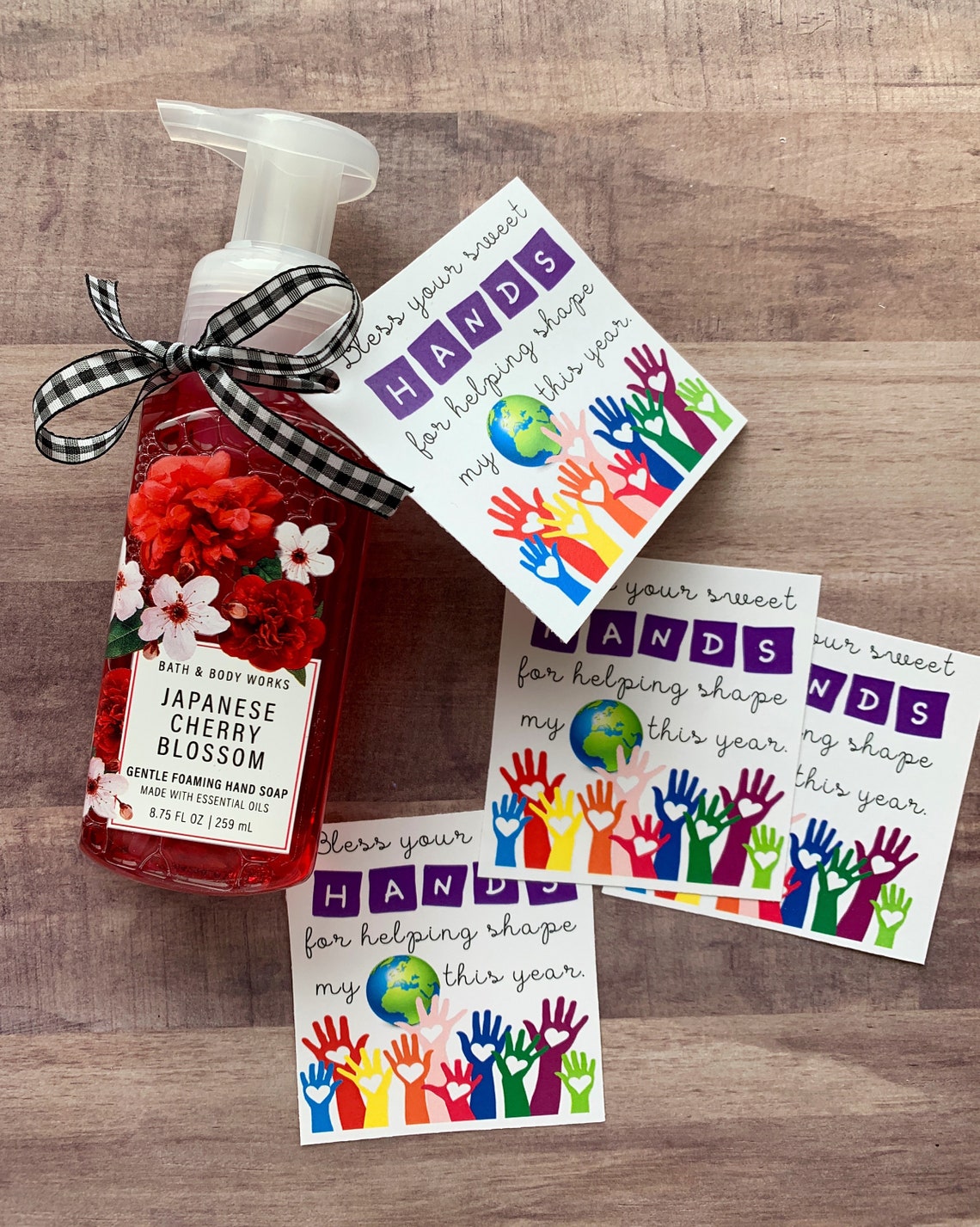 INSTANT DOWNLOAD Teacher Appreciation Hands Printables Soap - Etsy