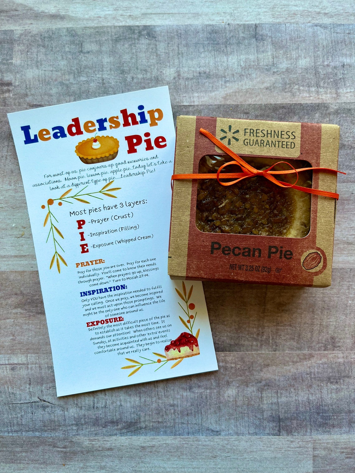INSTANT DOWNLOAD Leadership Pie Printables Tags for Church Thanksgiving ...